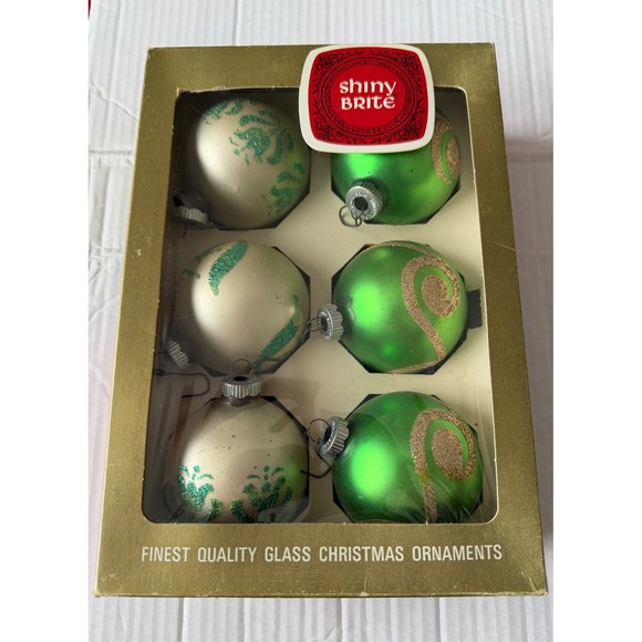 Shiny Brite | Holiday | Shiny Brite Vintage Christmas Ornaments Glass ...